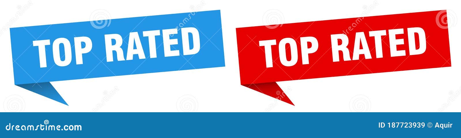 Top Rated Banner. Top Rated Speech Bubble Label Set Stock Vector ...