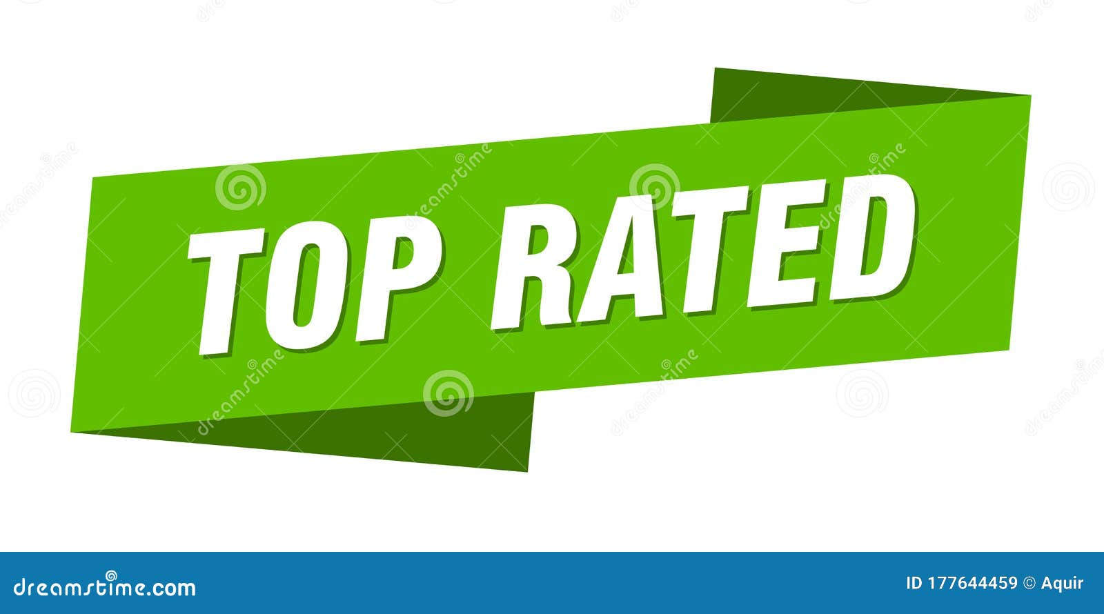 Top Rated Banner Template. Top Rated Ribbon Label Stock Vector ...