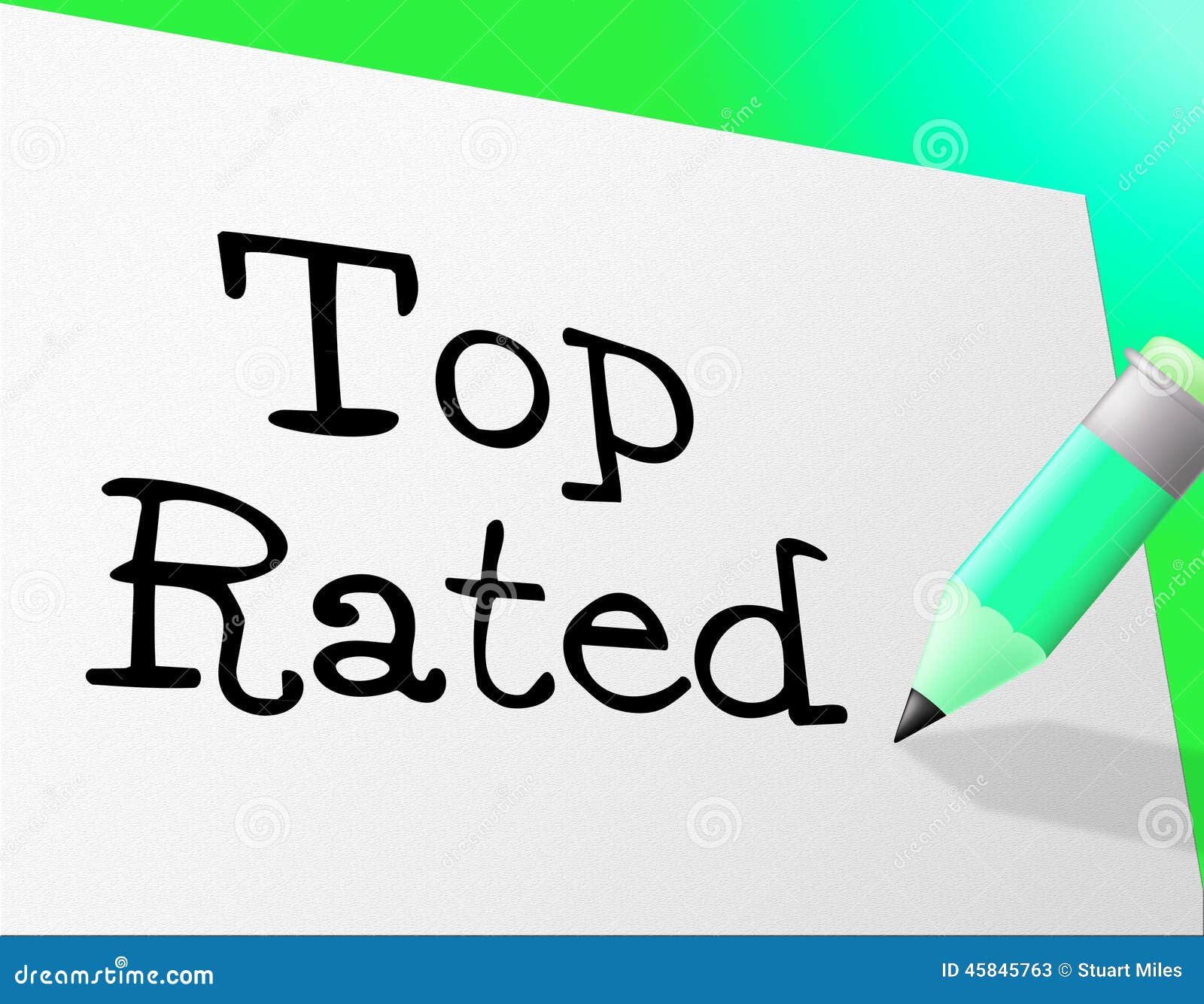 Top Rated Means Number One and Best Stock Illustration - Illustration ...