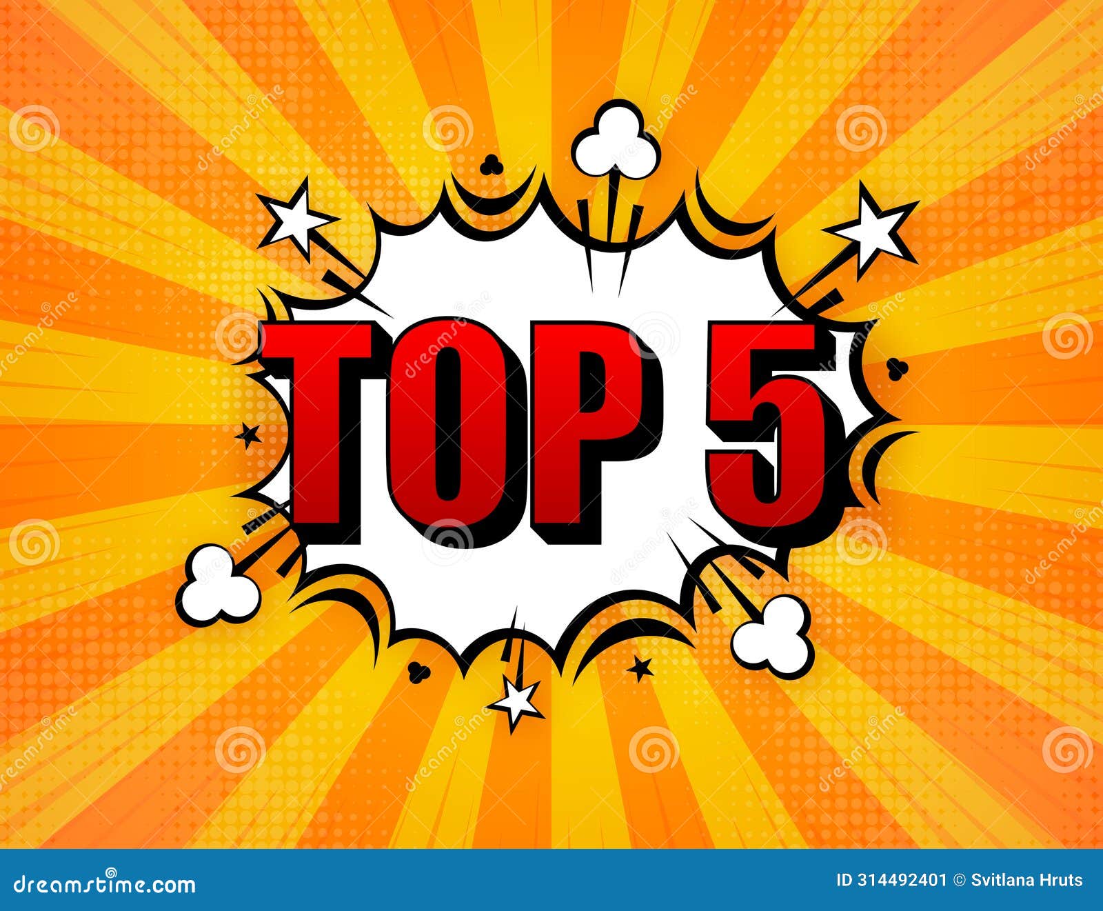 Top 5 Rating Chart. Comic Speech Bubbles. Best in the Ranking. Winner ...