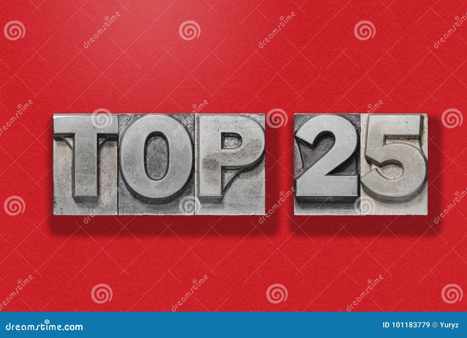 Top 25 on red stock image. Image of election, competition - 101183779