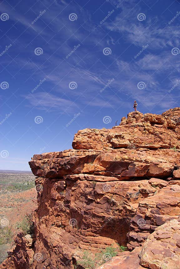 On Top of Rocky Outcrop stock photo. Image of bush, canyon - 6831024
