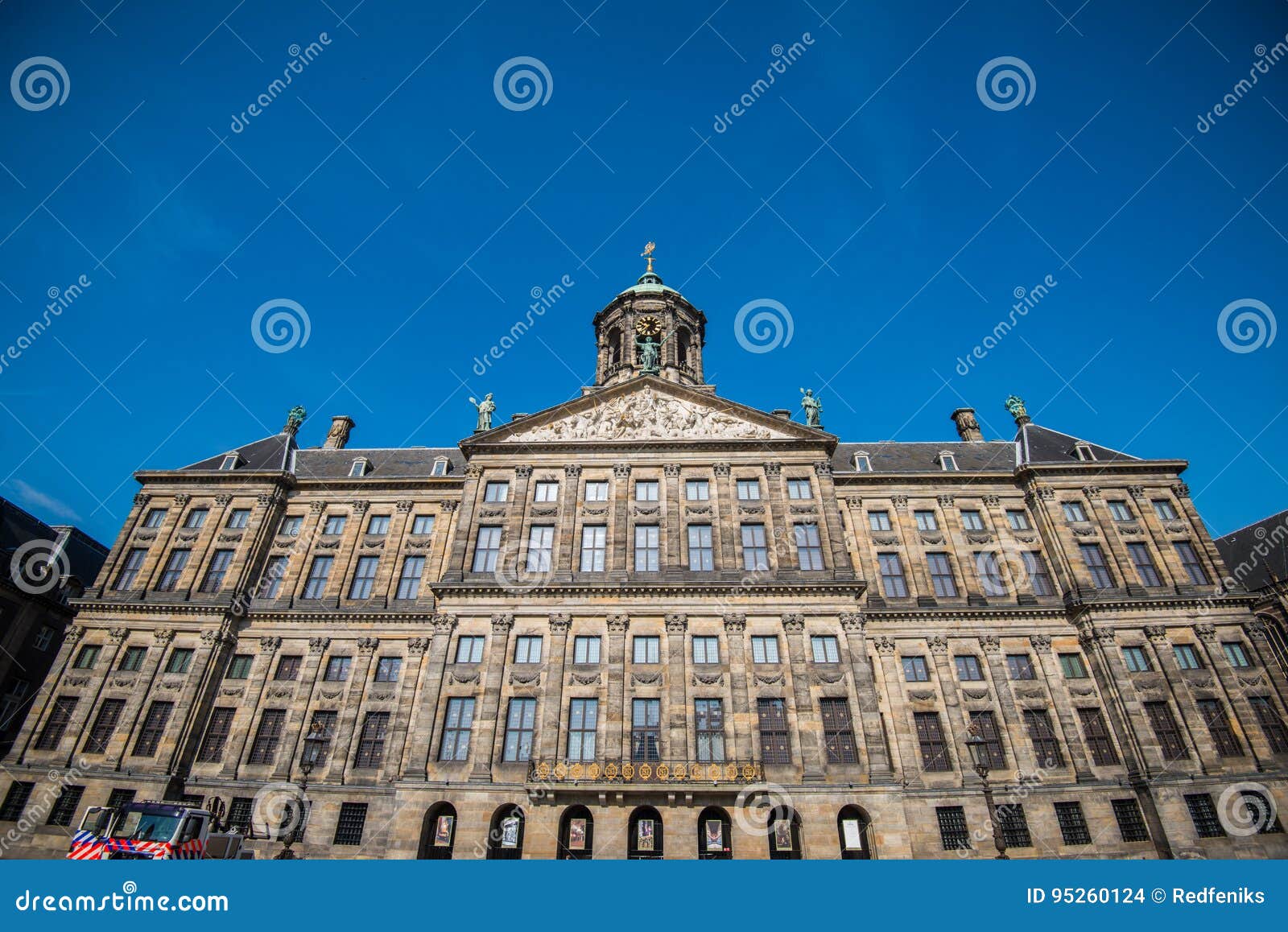Top of the Royal Palace on Dam Square in Amsterdam Editorial Stock ...