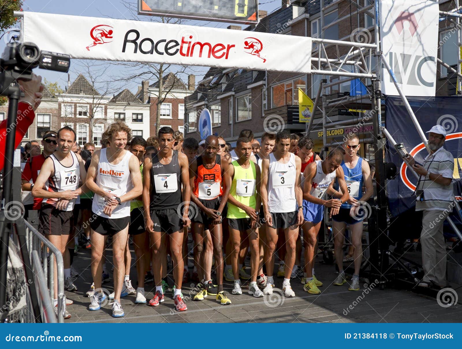 Top Runners Line Up for the 6th Drechtstedenloop Editorial Stock Photo ...