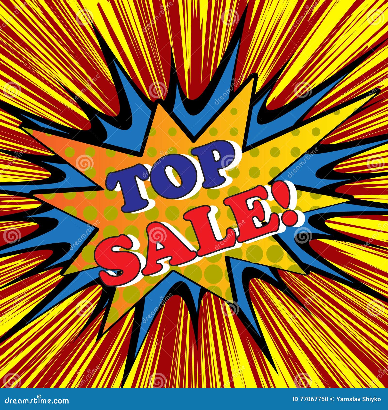 Top Sale Banner Template Design Stock Vector - Illustration of blowout ...