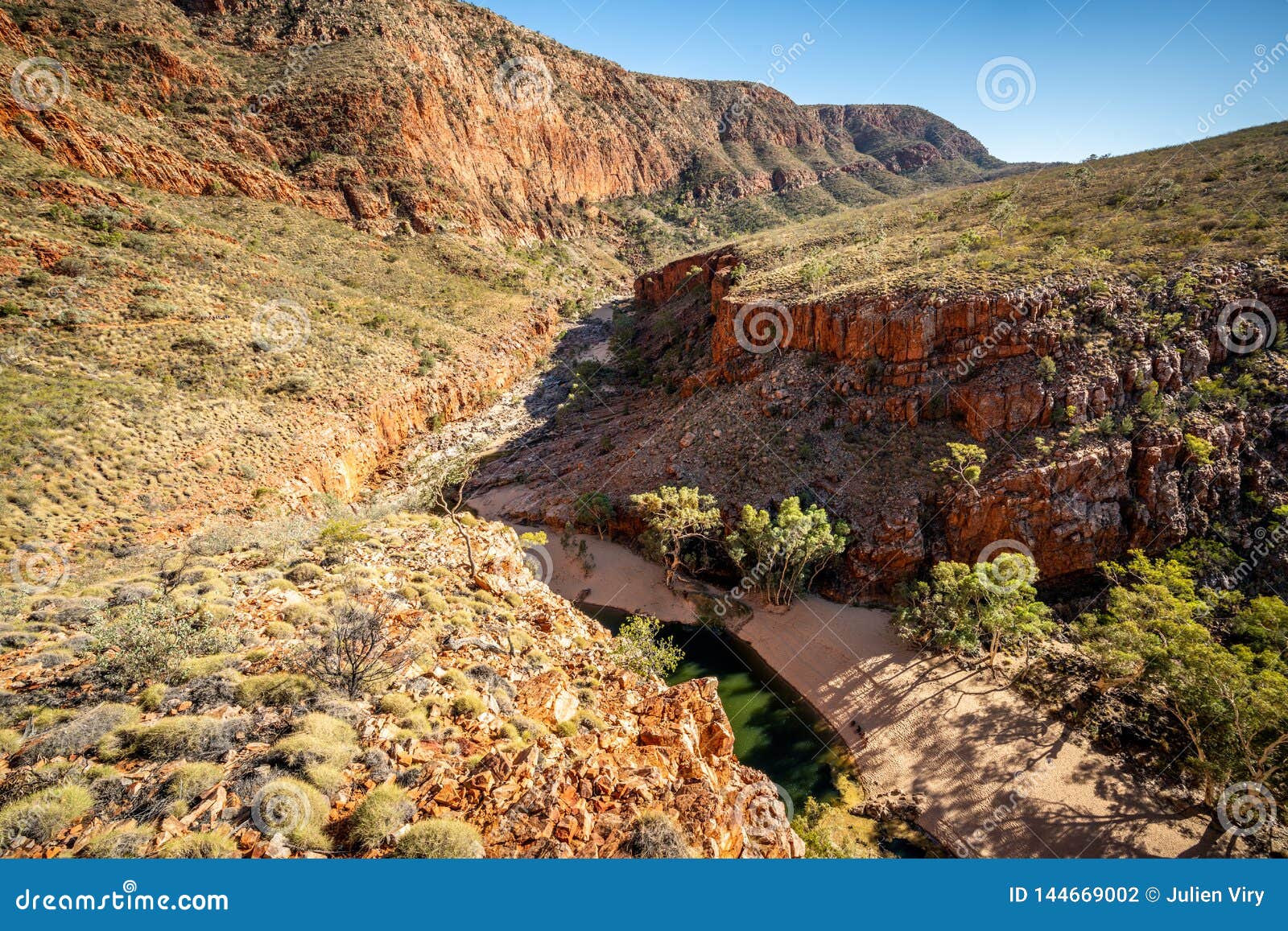 Top Scenic Panorama of Ormiston Gorge in the West MacDonnell Ranges in ...