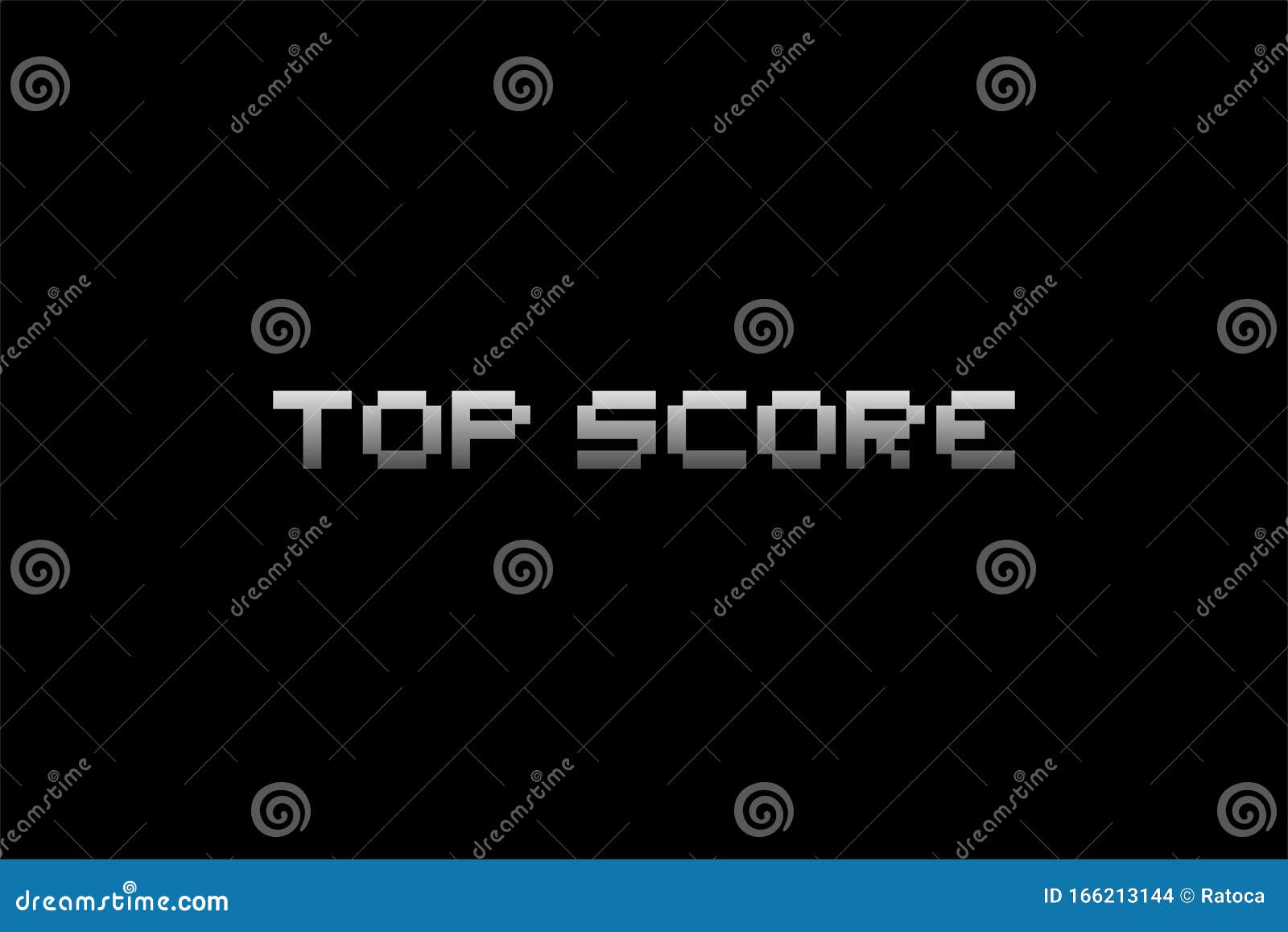Top score message stock vector. Illustration of retro - 166213144
