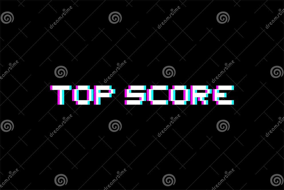 Top score message stock vector. Illustration of console - 236112314