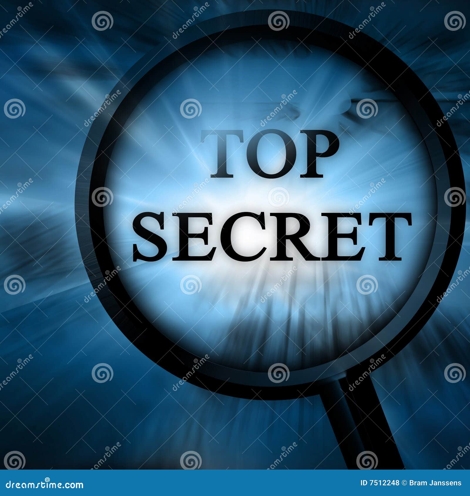 Top secret stock illustration. Illustration of classified - 7512248