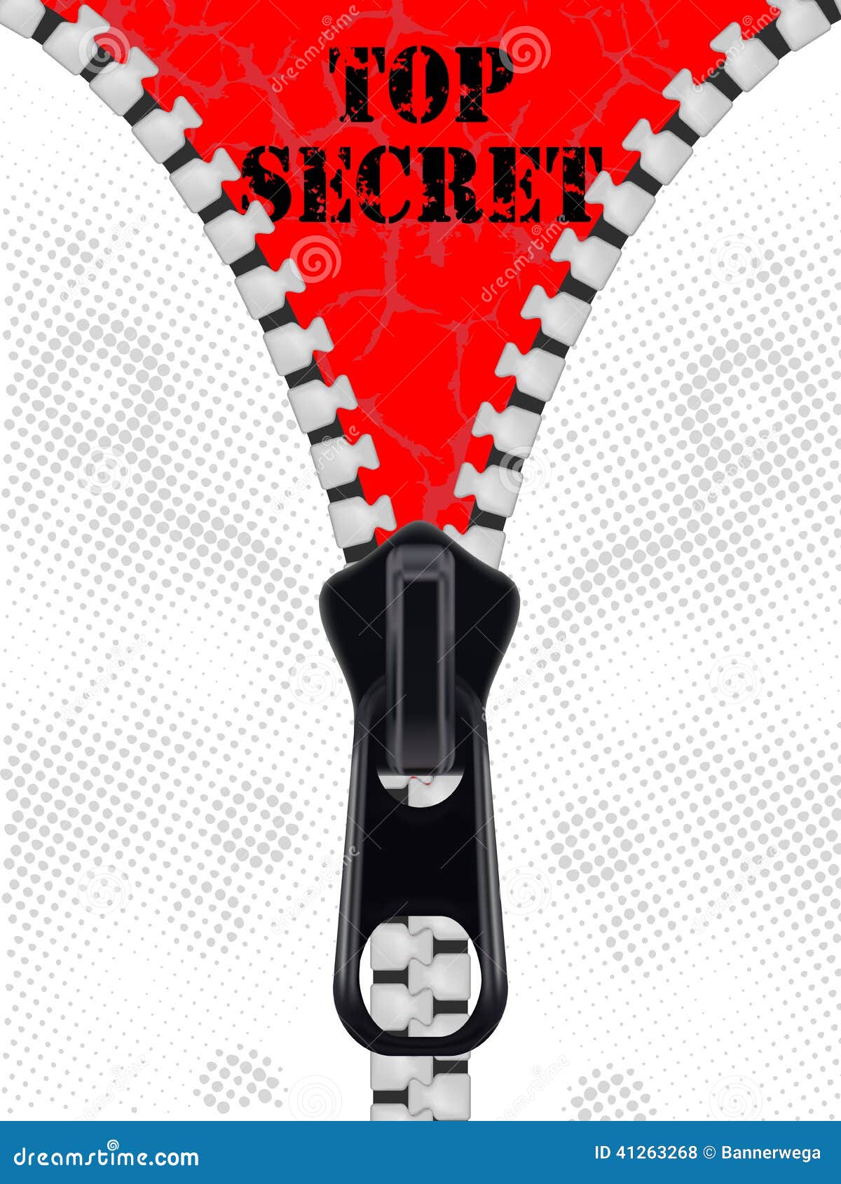 Top Secret Background with Zipper Stock Vector - Illustration of steel ...