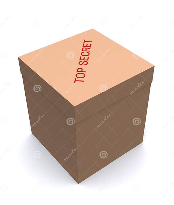 Top Secret Box stock illustration. Illustration of background - 12201137