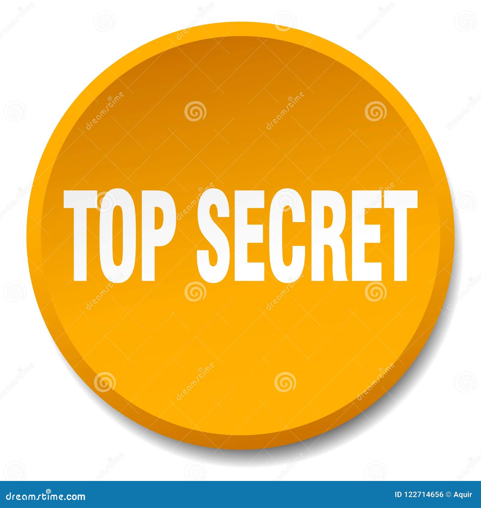 Top secret button stock vector. Illustration of notice - 122714656