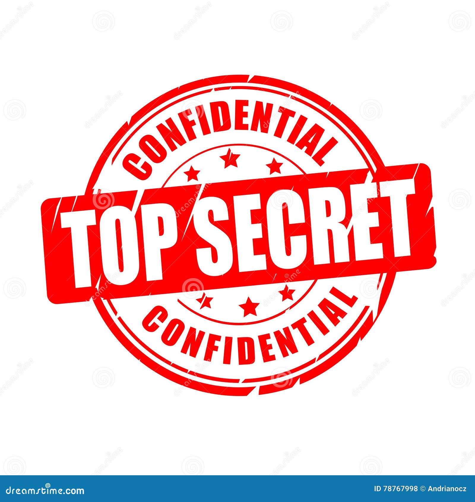 Top Secret, Confidential Vector Stamp Stock Illustration - Illustration ...