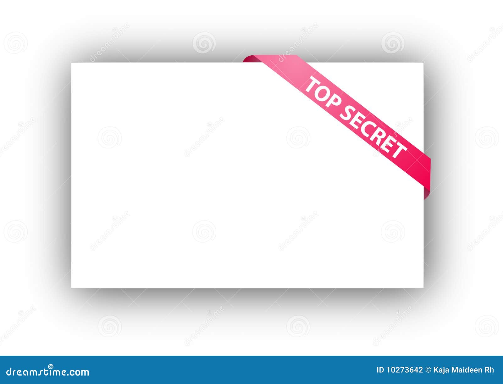 Top secret corner ribbon stock illustration. Illustration of badge ...