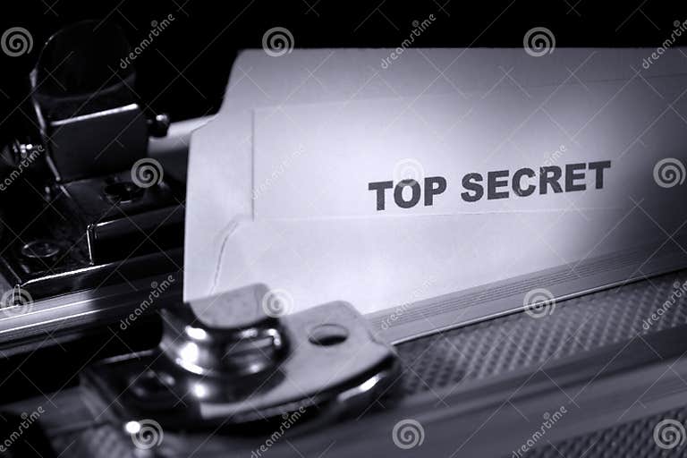 Top Secret Document in Armored Briefcase Stock Photo - Image of ...