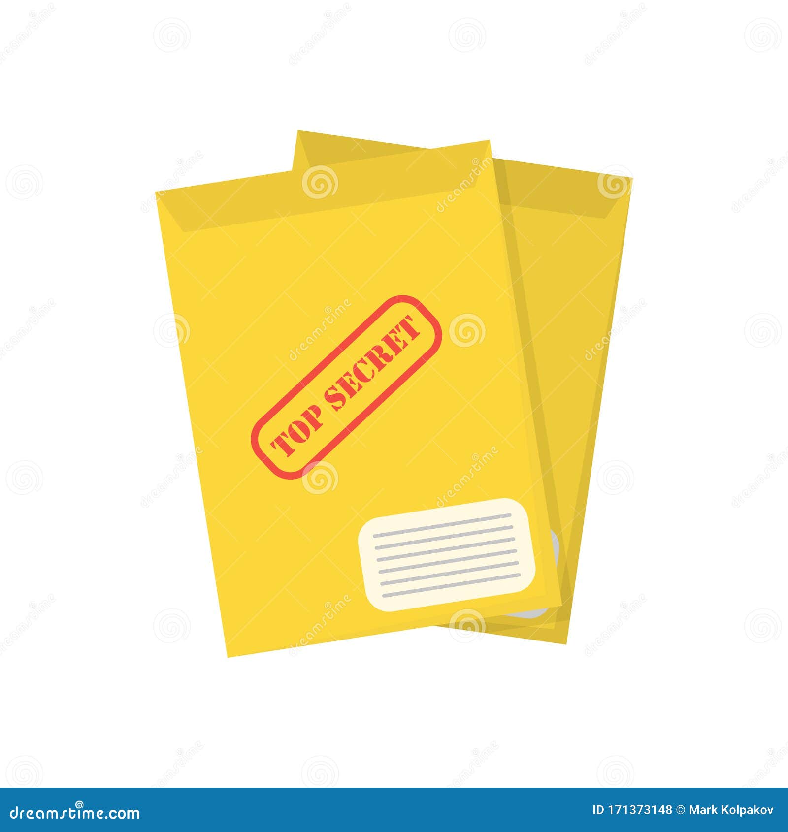 Top Secret Document in Flat Style, Vector Stock Vector - Illustration ...