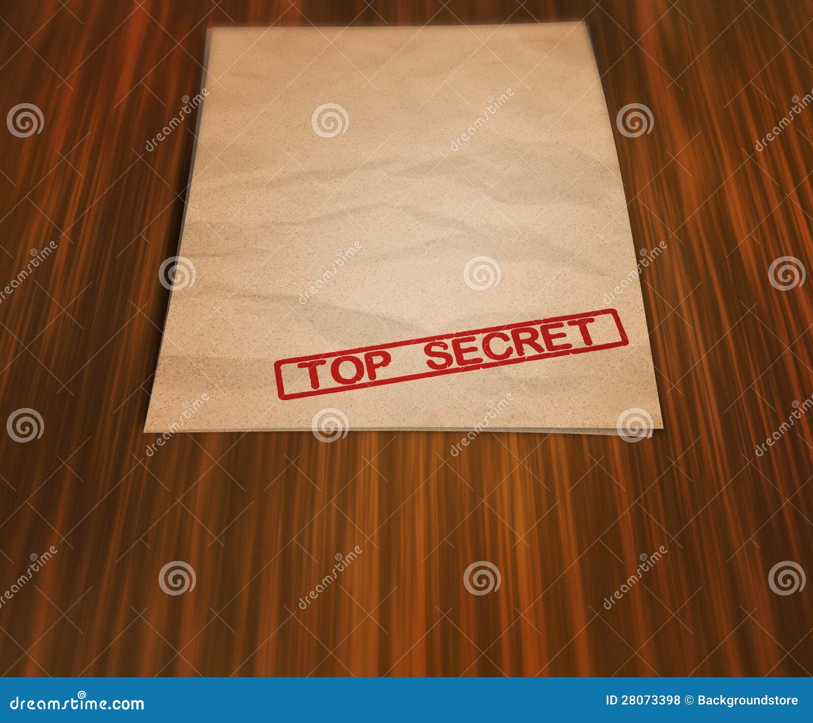 Top Secret Document on the Table Stock Illustration - Illustration of ...