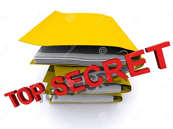Top Secret Documents stock illustration. Illustration of documents ...