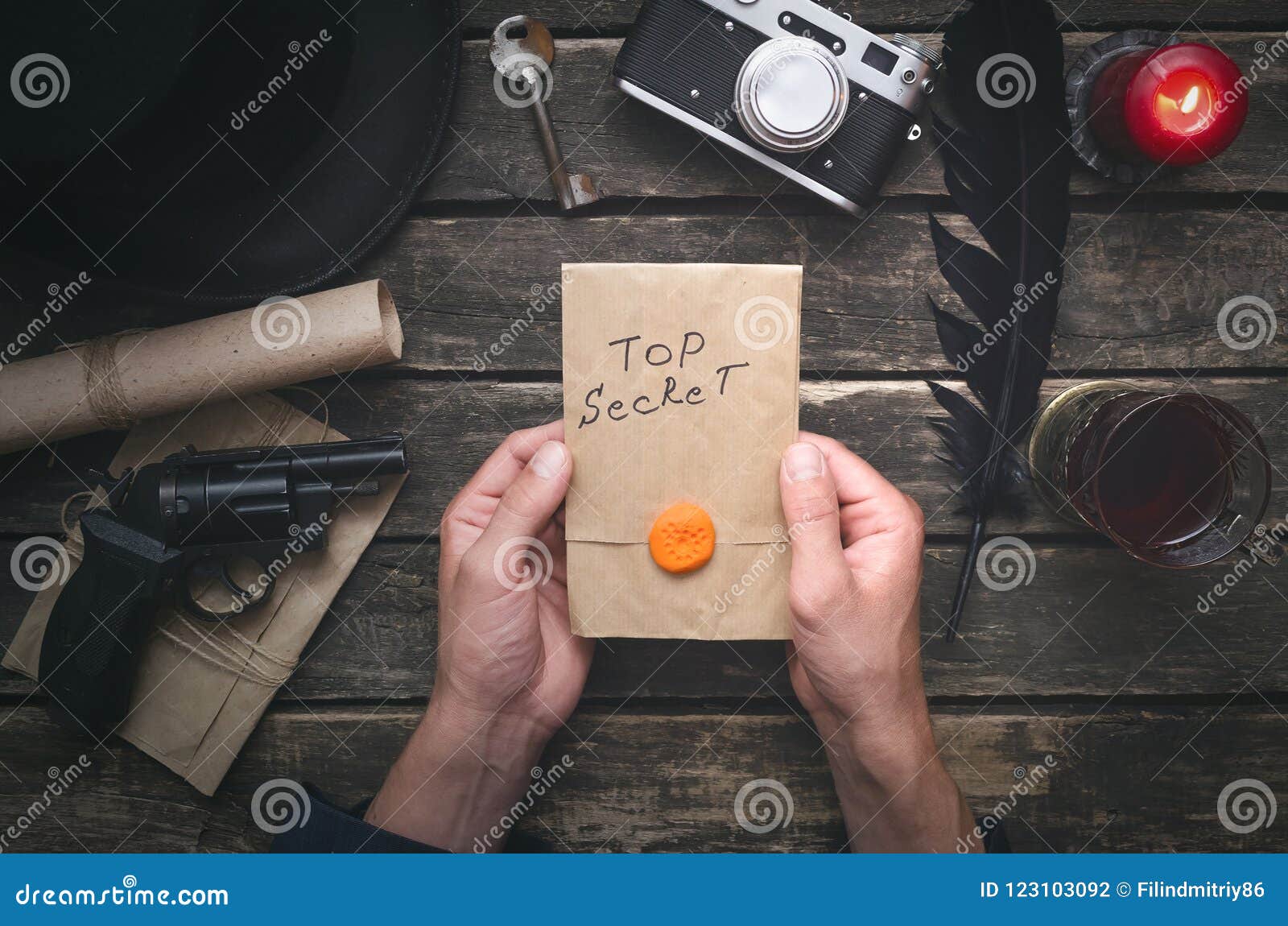 Top secret message. stock photo. Image of list, desk - 123103092