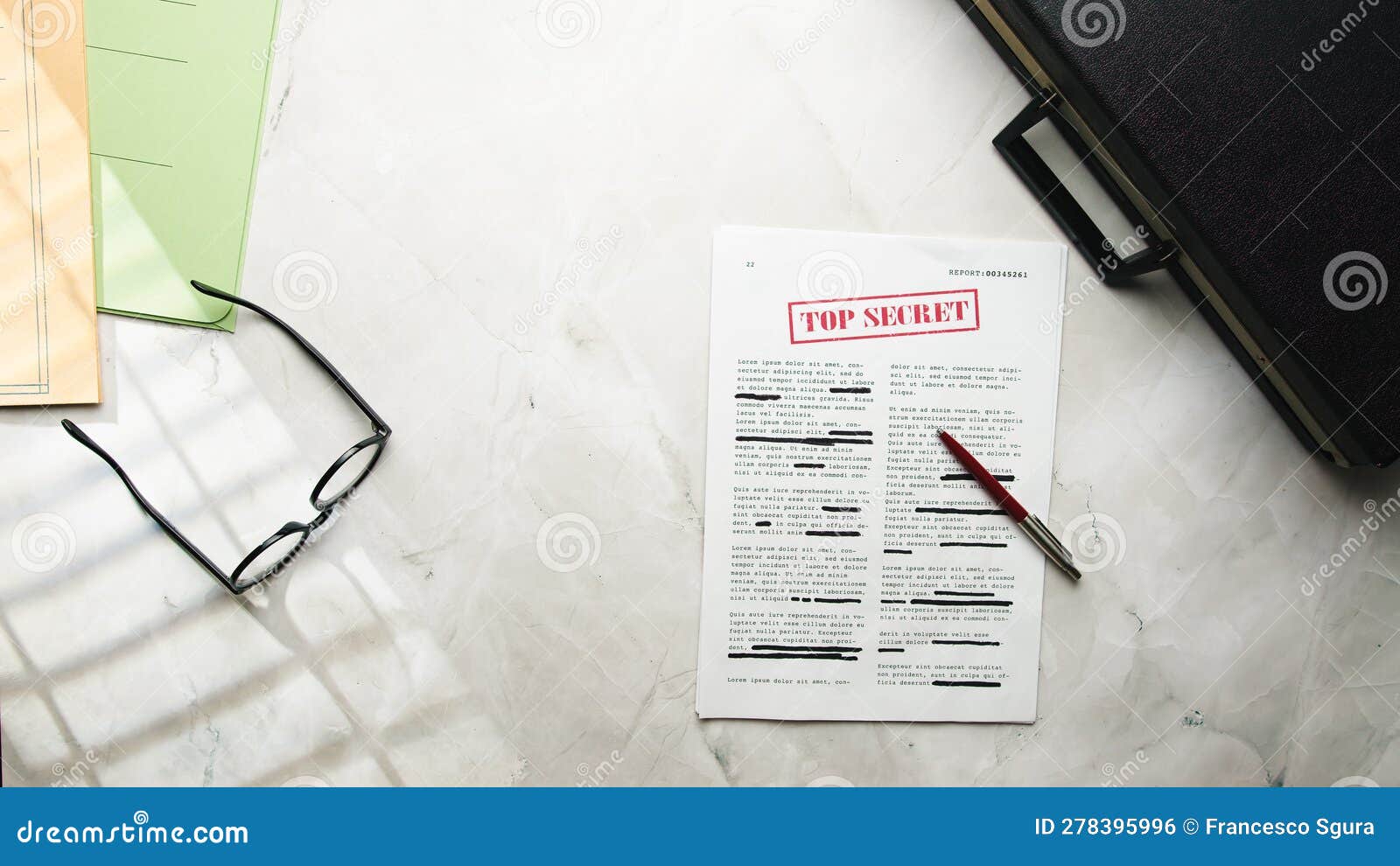 Top Secret Documents on Table Stock Photo - Image of intelligence ...