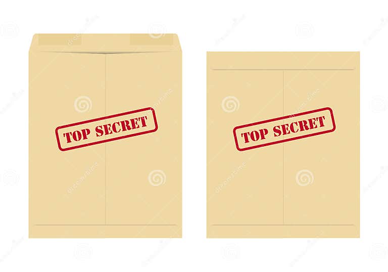 Top secret envelope stock vector. Illustration of mail - 19344655