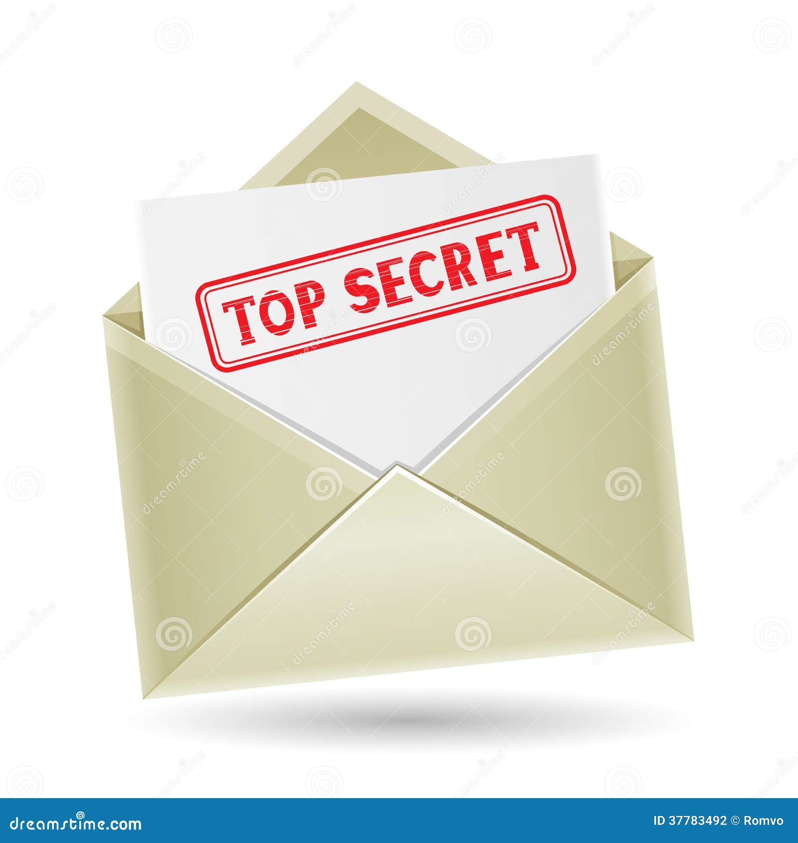 Top secret envelope stock vector. Illustration of government - 37783492
