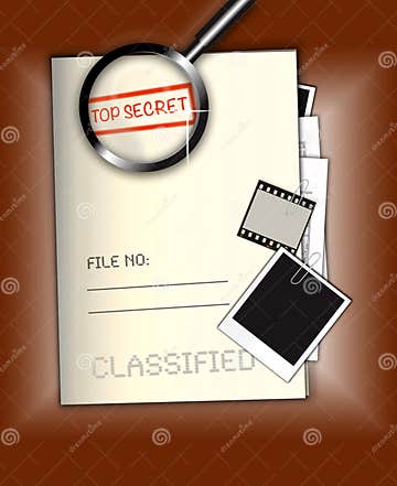 Top Secret File stock illustration. Illustration of privacy - 27389014