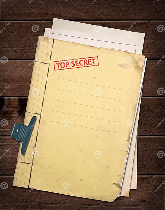 Top secret file. stock image. Image of yellow, mail, security - 28669503