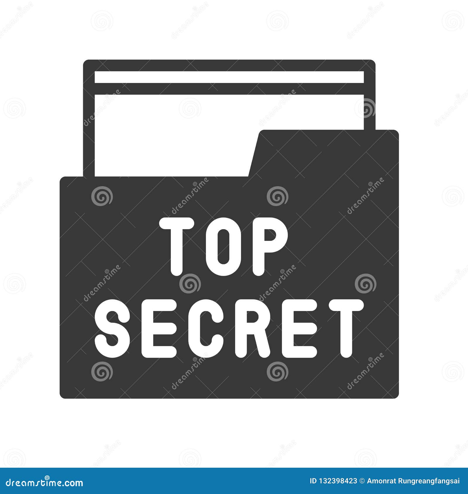 Top Secret File and Folder, Police Related Icon Stock Vector ...