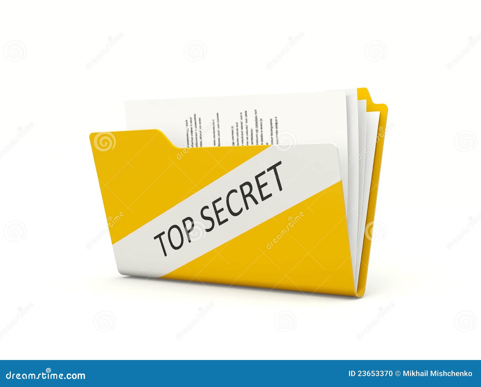 Top Secret Folder Icon, Cartoon Style Vector Illustration ...