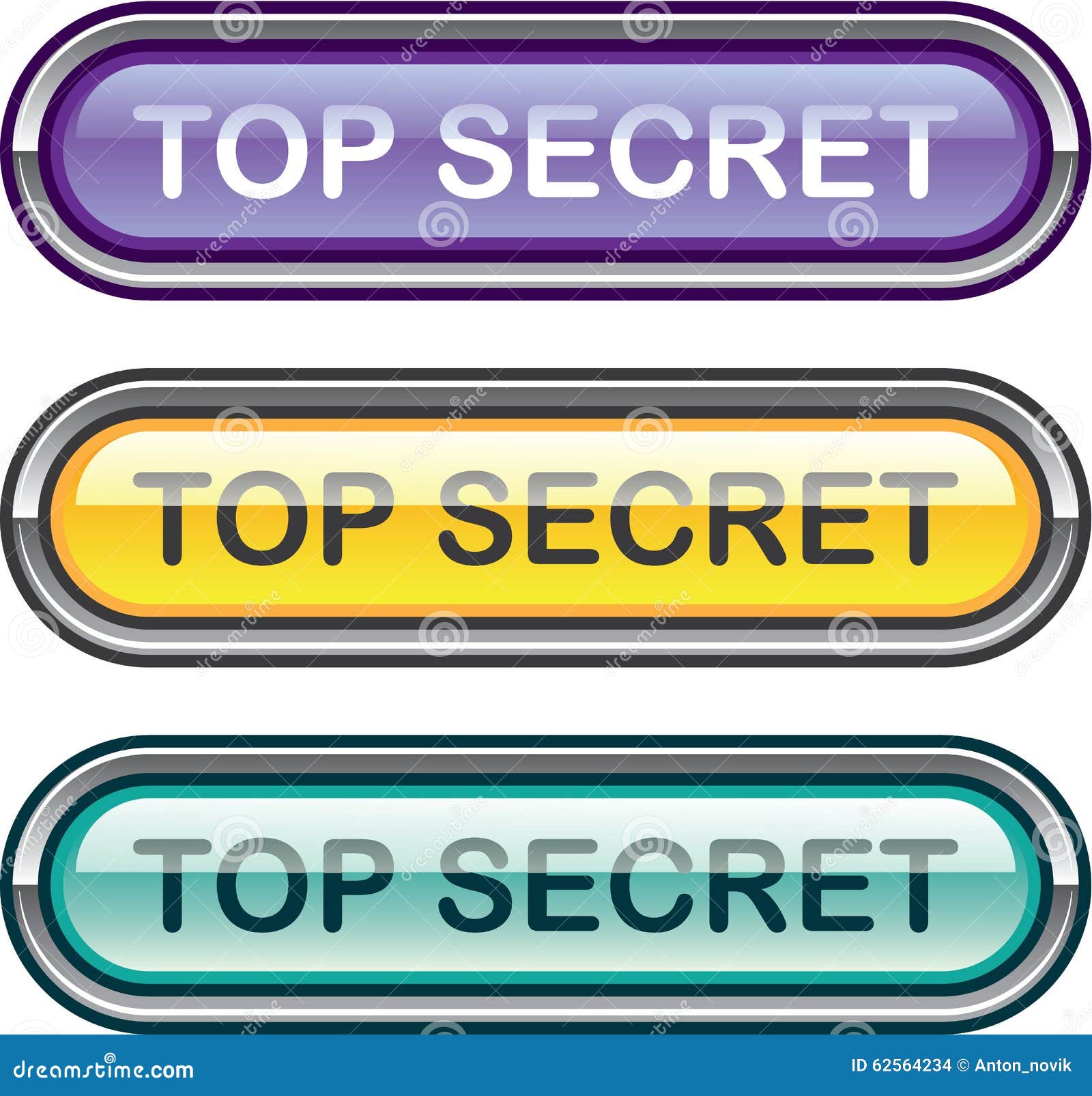 Top Secret Glossy Button stock vector. Illustration of grungy - 62564234