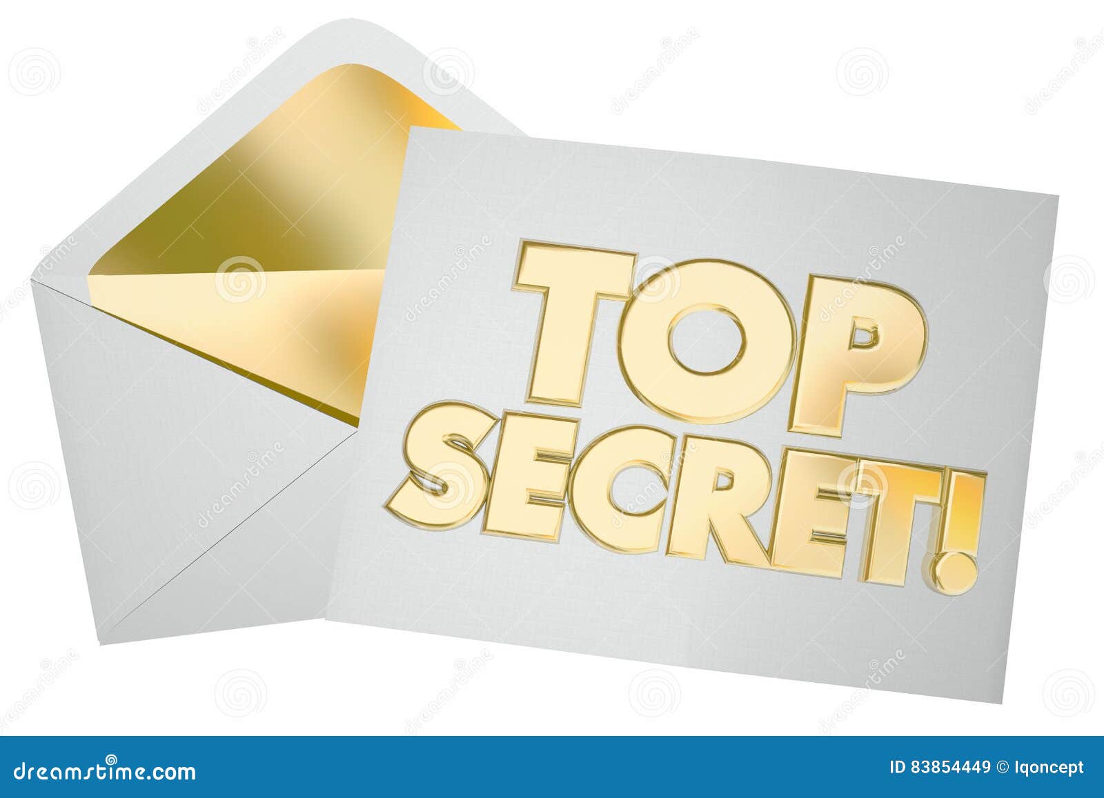 Top Secret Letter Envelope Message Confidential Note Stock Illustration ...