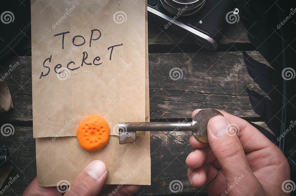 Top secret message. stock image. Image of place, hand - 123103103
