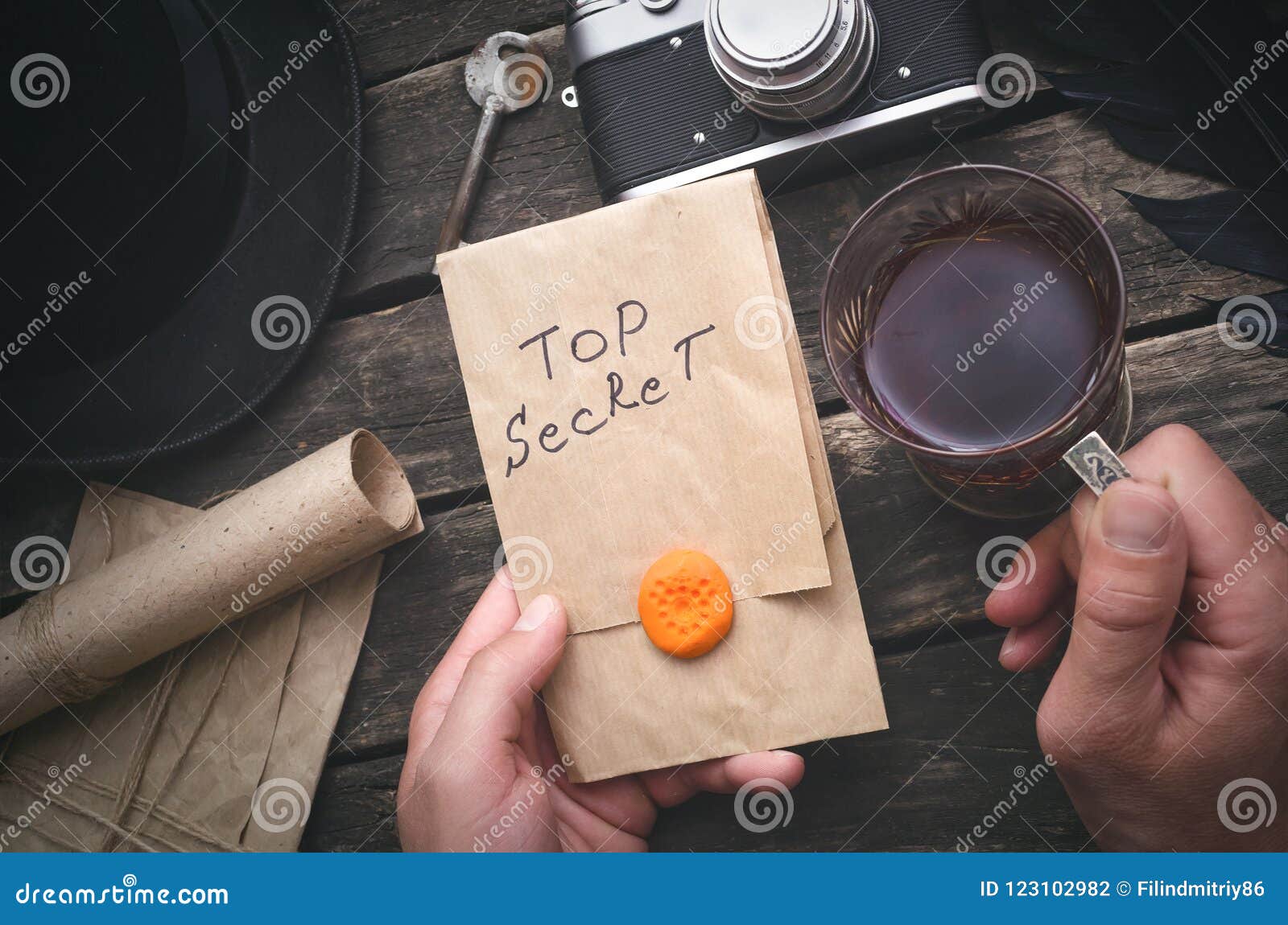 Top secret message. stock photo. Image of file, classified - 123102982