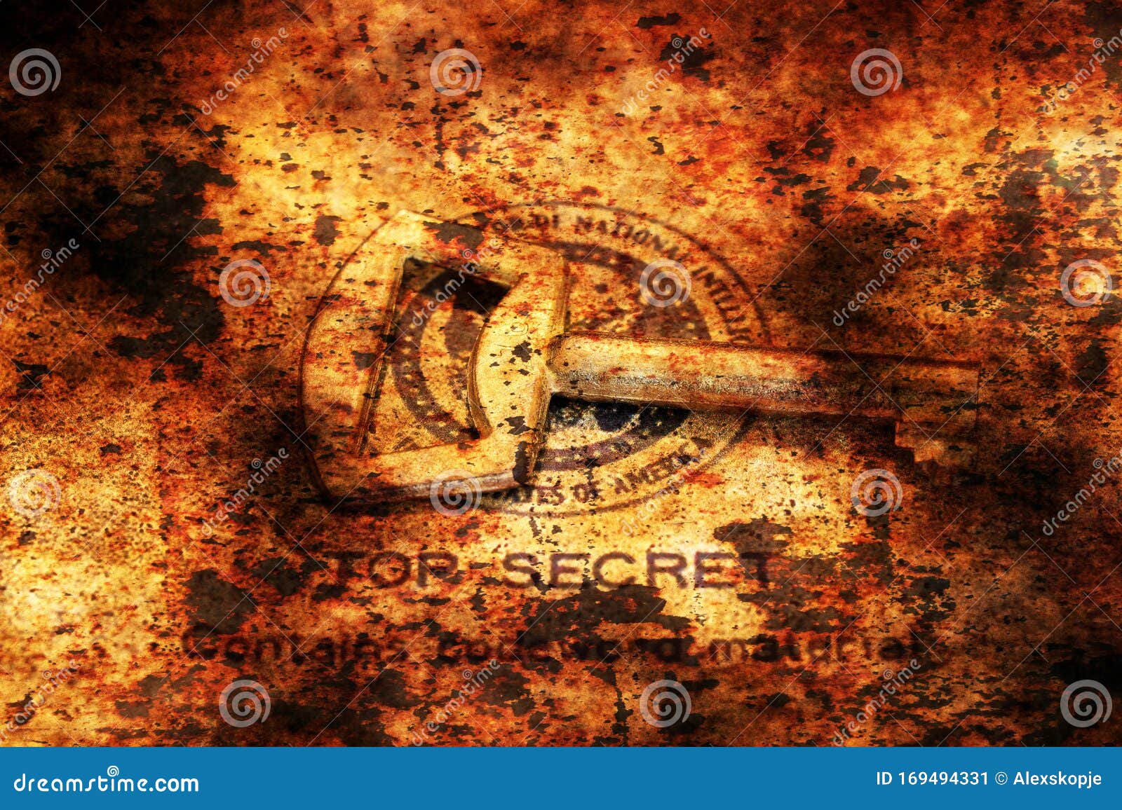 Top secret and old key stock image. Image of background - 169494331