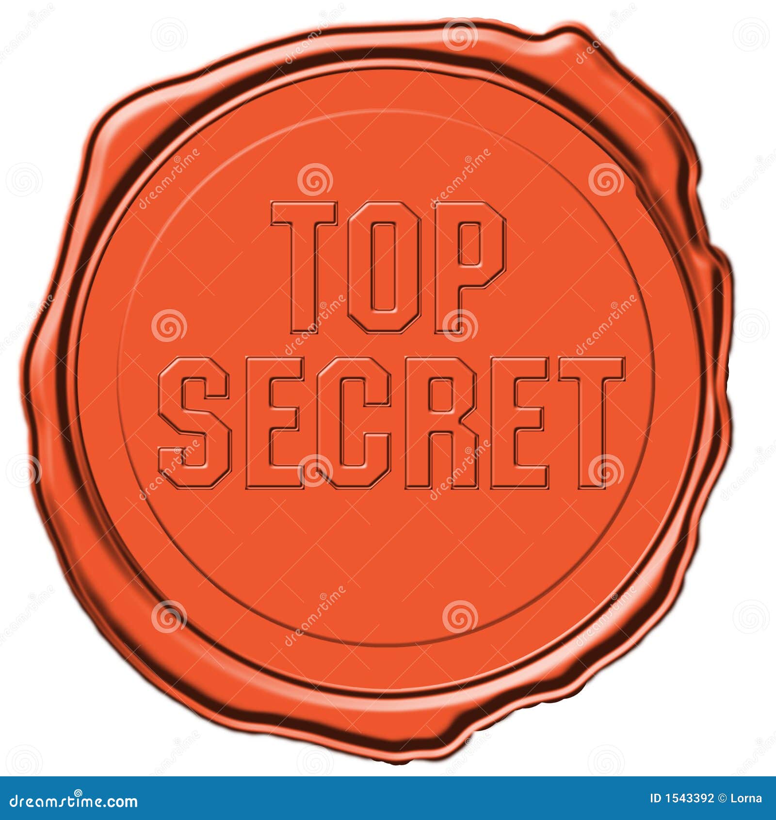 Top secret seal stock illustration. Illustration of undercover - 1543392