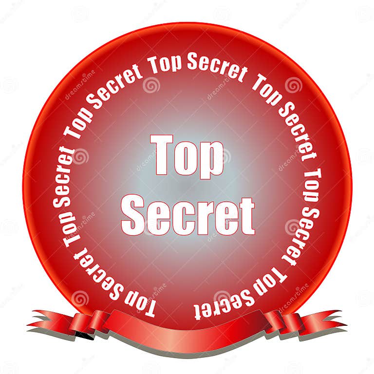 Top Secret Seal stock vector. Illustration of special - 7984639