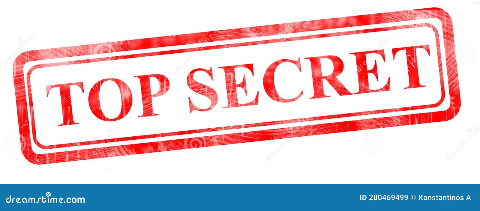 Top Secret Seal Red - 3d Rendering Stock Illustration - Illustration of ...