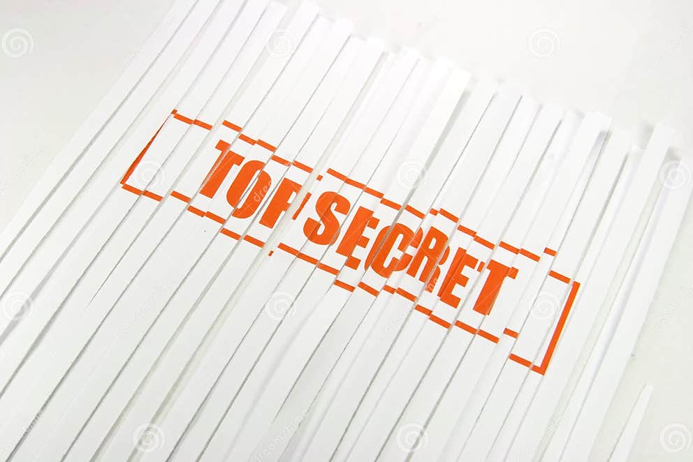 Top Secret shredded paper stock photo. Image of confidential - 6747232