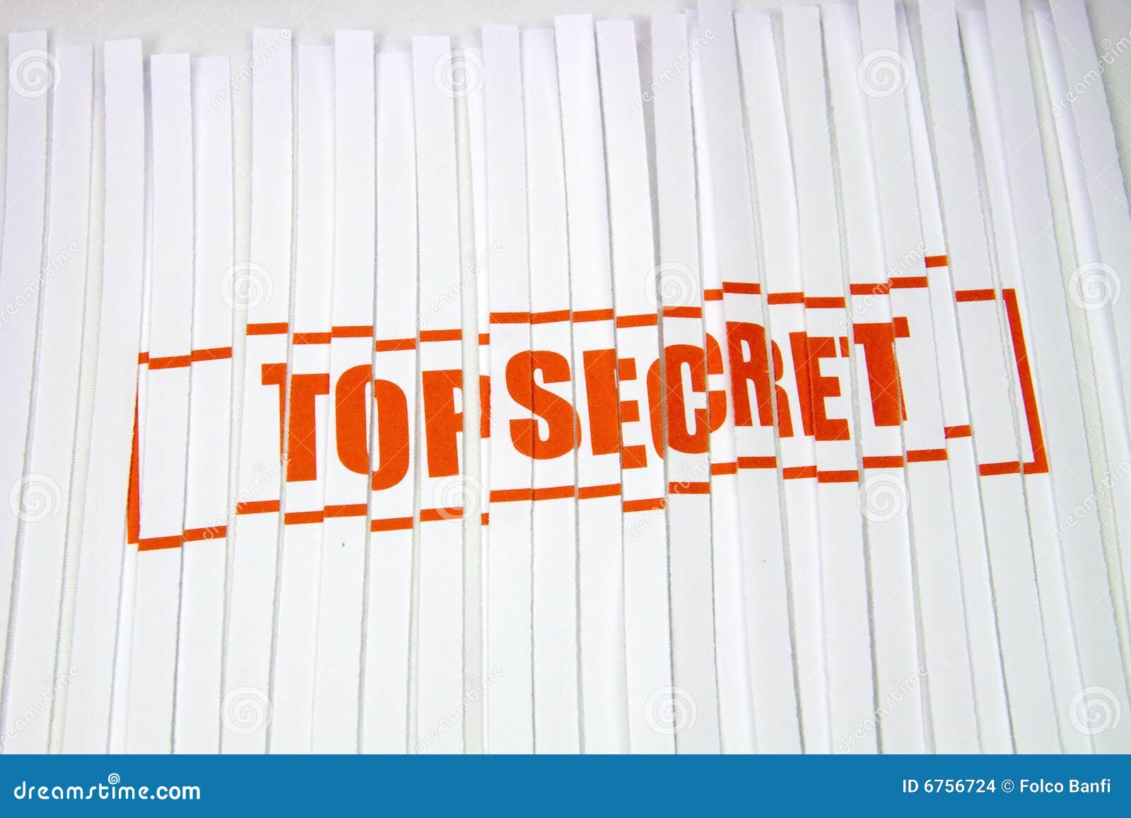 Top Secret shredded paper stock photo. Image of espionage - 6756724