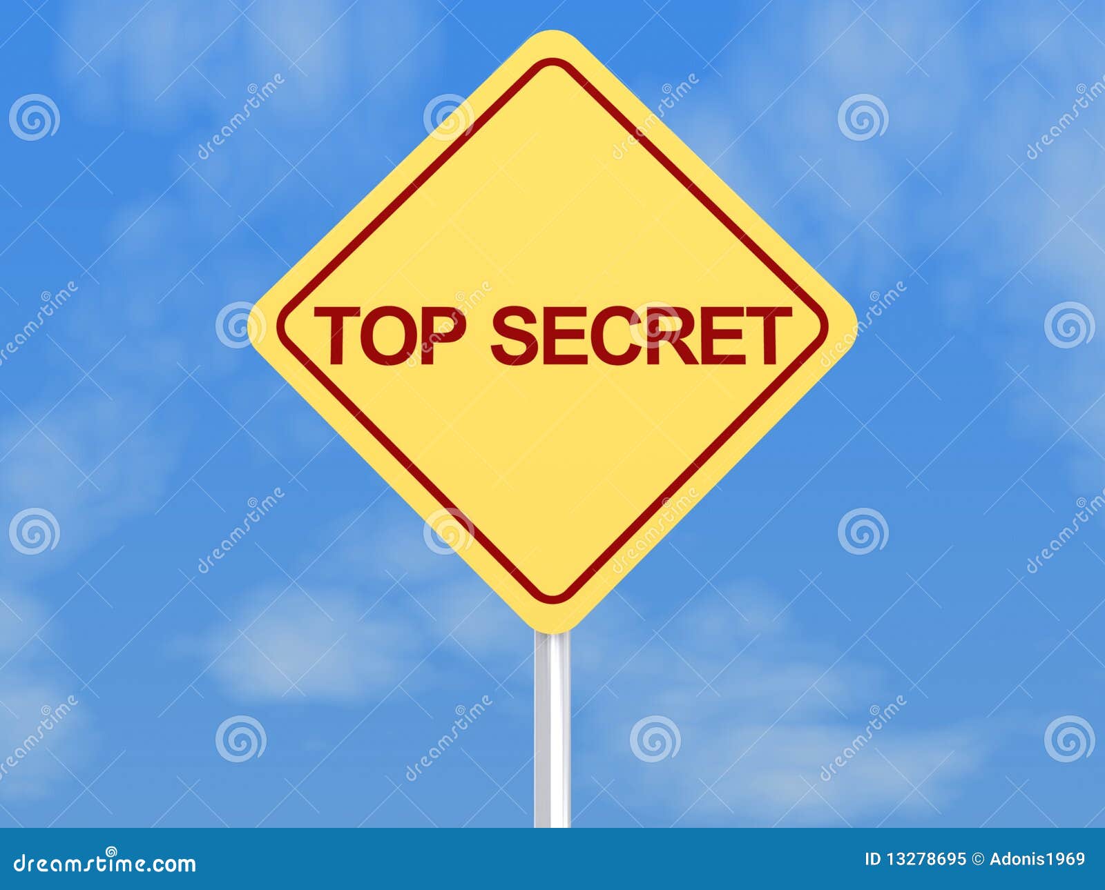 Top secret sign stock illustration. Illustration of secret - 13278695