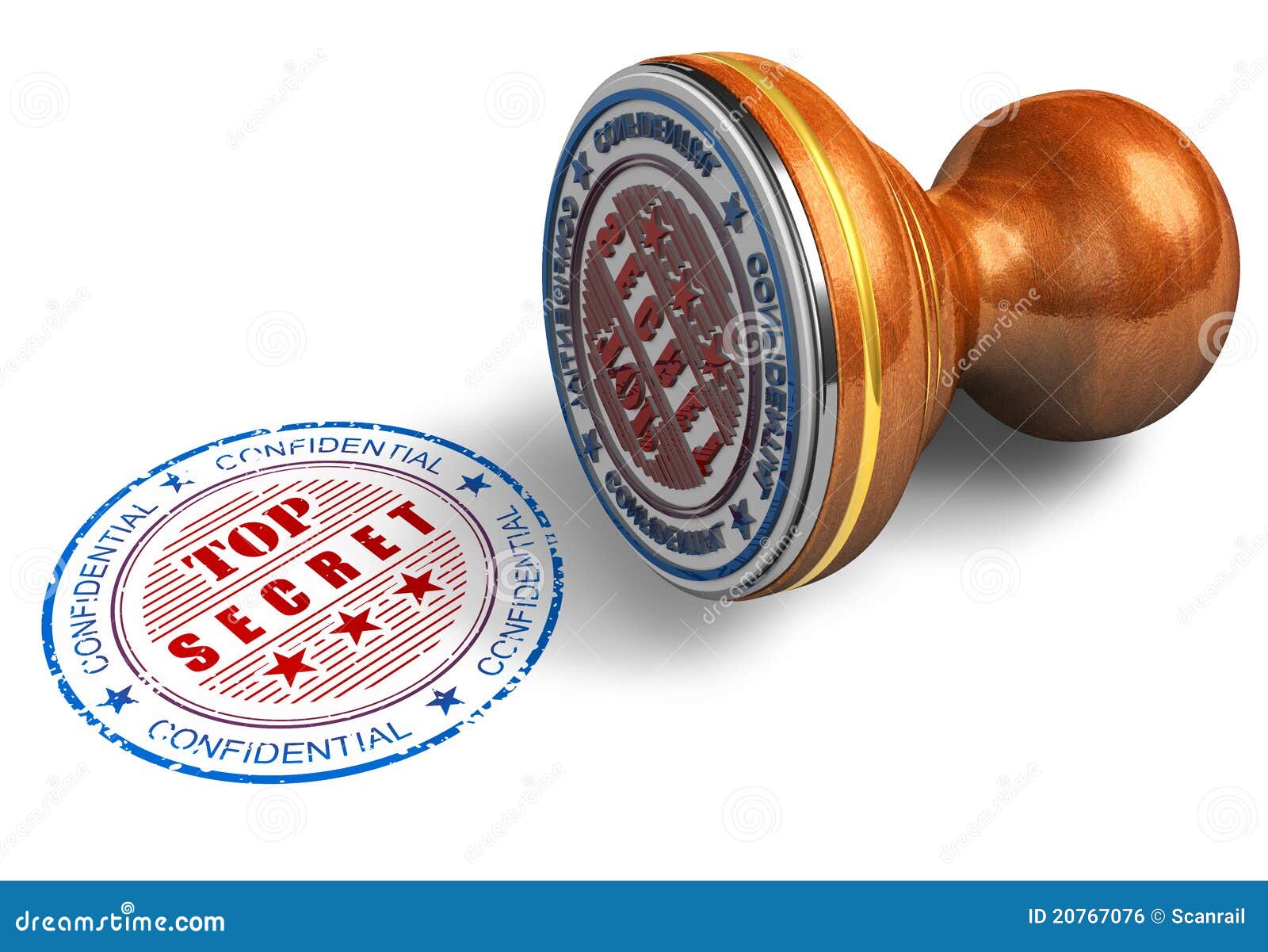 Top Secret Stamp Vector Illustration | CartoonDealer.com #7864460