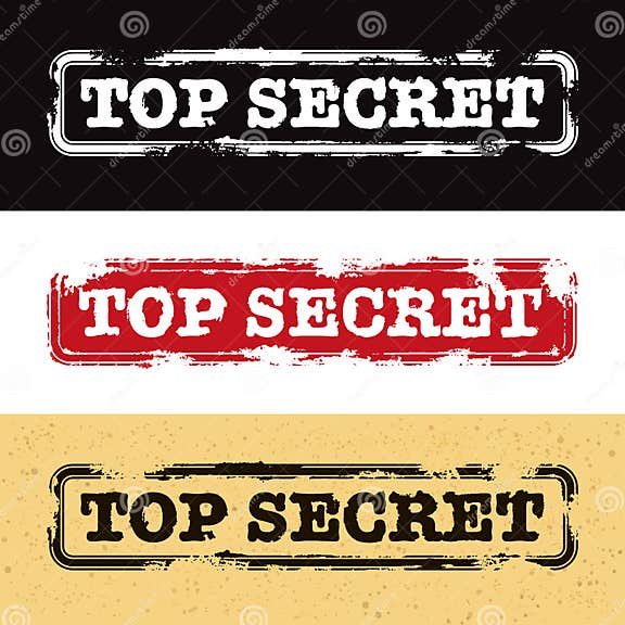 Top Secret Stamp stock vector. Illustration of design - 27615655