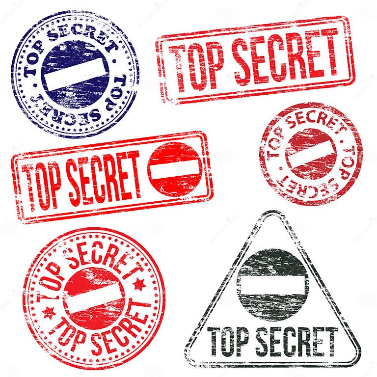 Top Secret Stamps stock vector. Illustration of rubber - 31466685