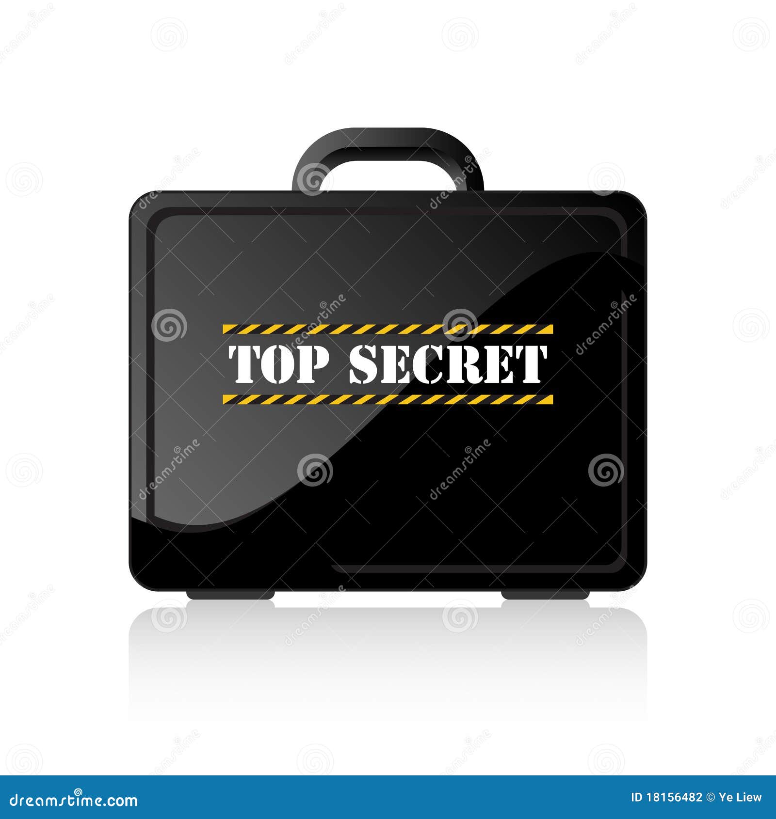 Top Secret Suitcase stock vector. Illustration of secretive - 18156482