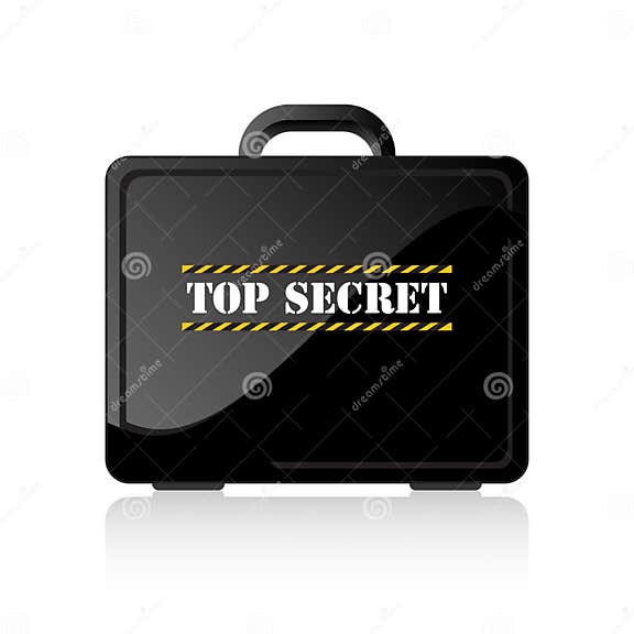 Top Secret Suitcase stock vector. Illustration of secretive - 18156482