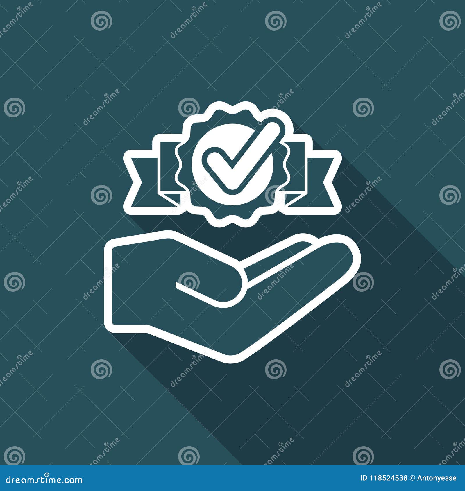 Top Services - Vector Flat Icon Stock Vector - Illustration of approval ...