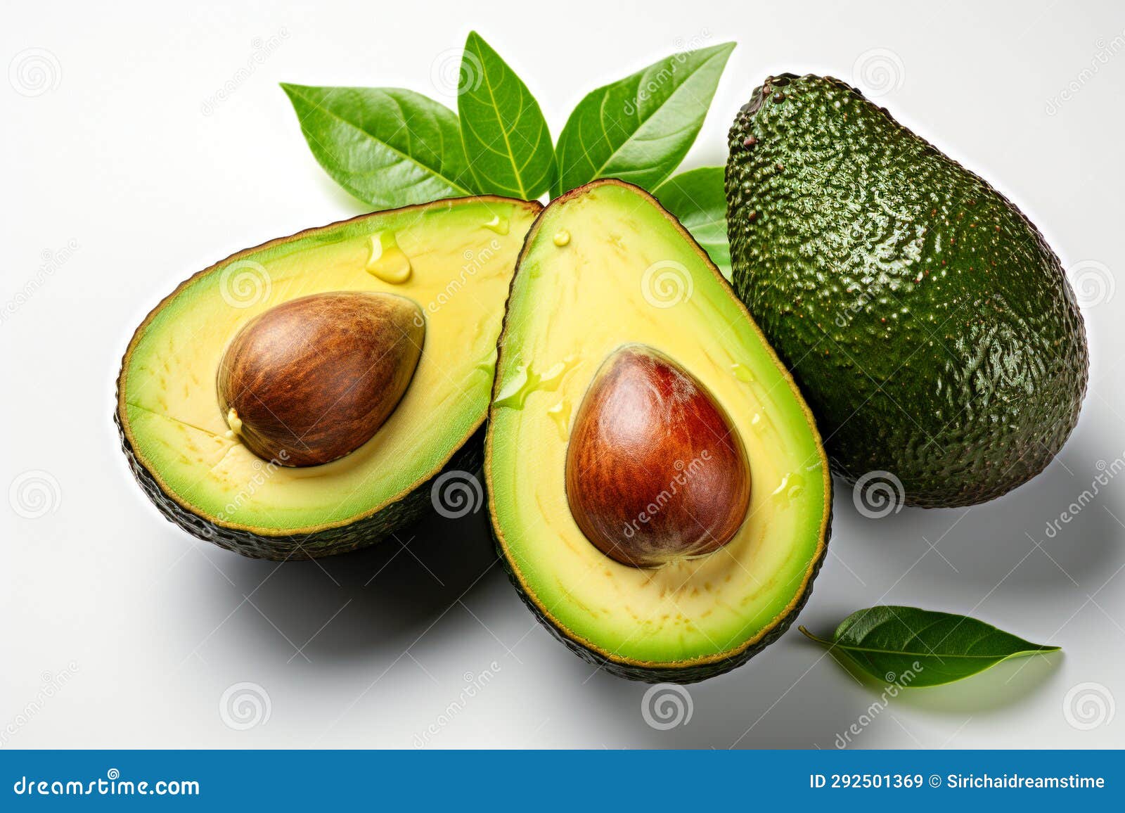 Top Shot of Fresh Avocado , AI Generated Stock Illustration ...