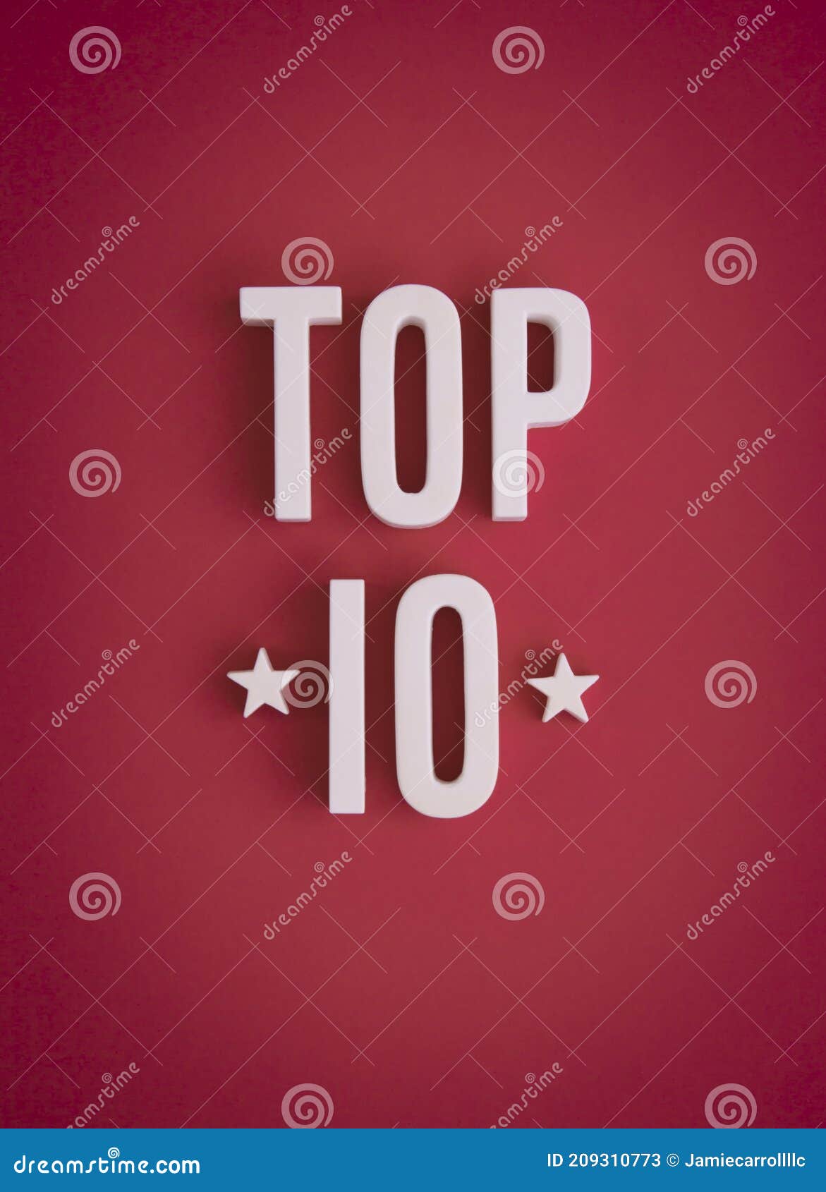 Top 10 Sign Lettering on Solid Background Stock Image - Image of winner ...