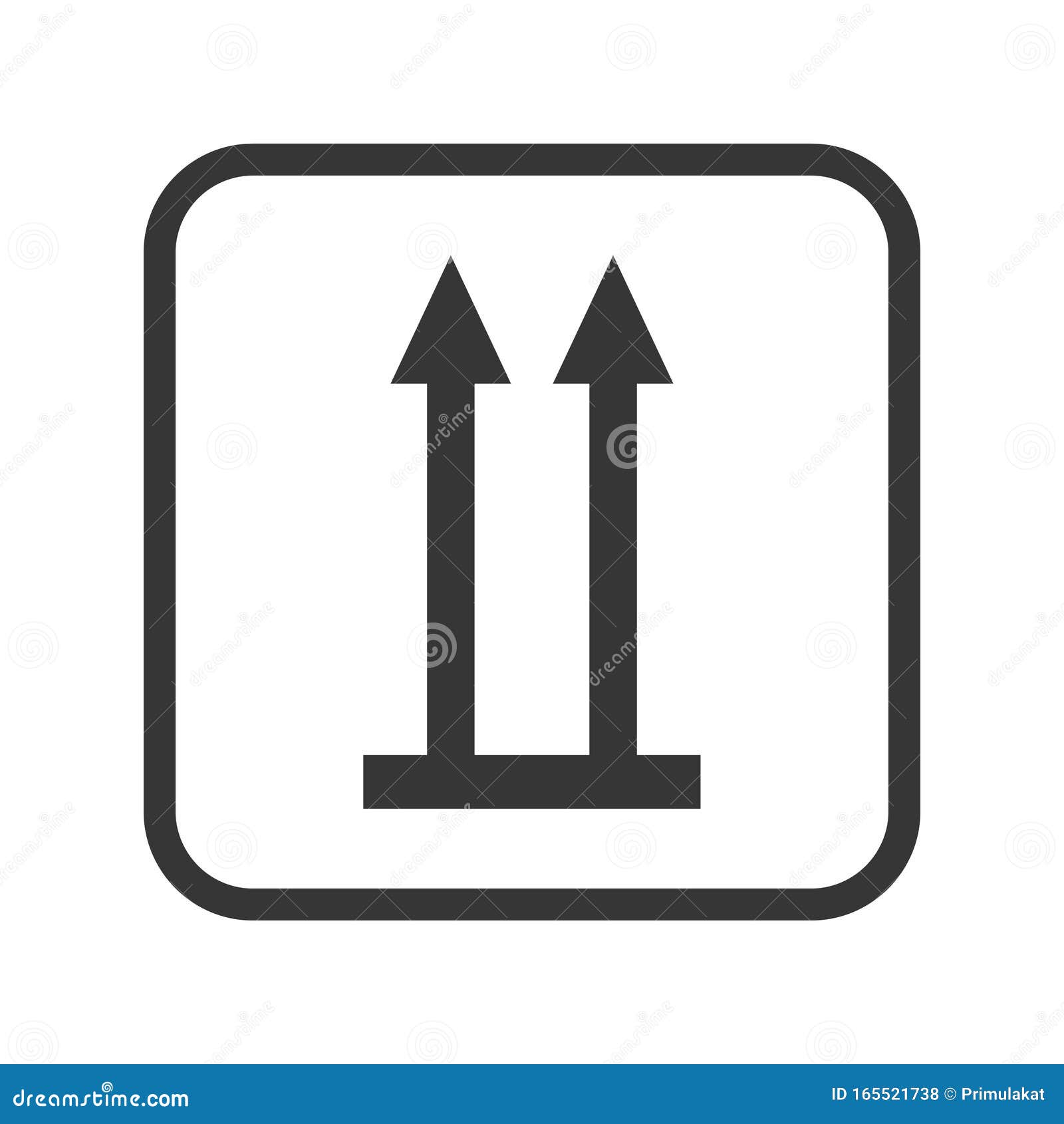 Top Sign Packaging And Logistic Vector Isolated Single Icon ...